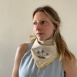 Blue Flower Bandana - Etsy