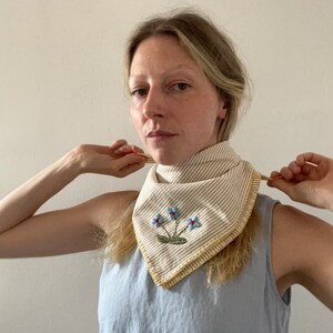 Blue Flower Bandana - Etsy