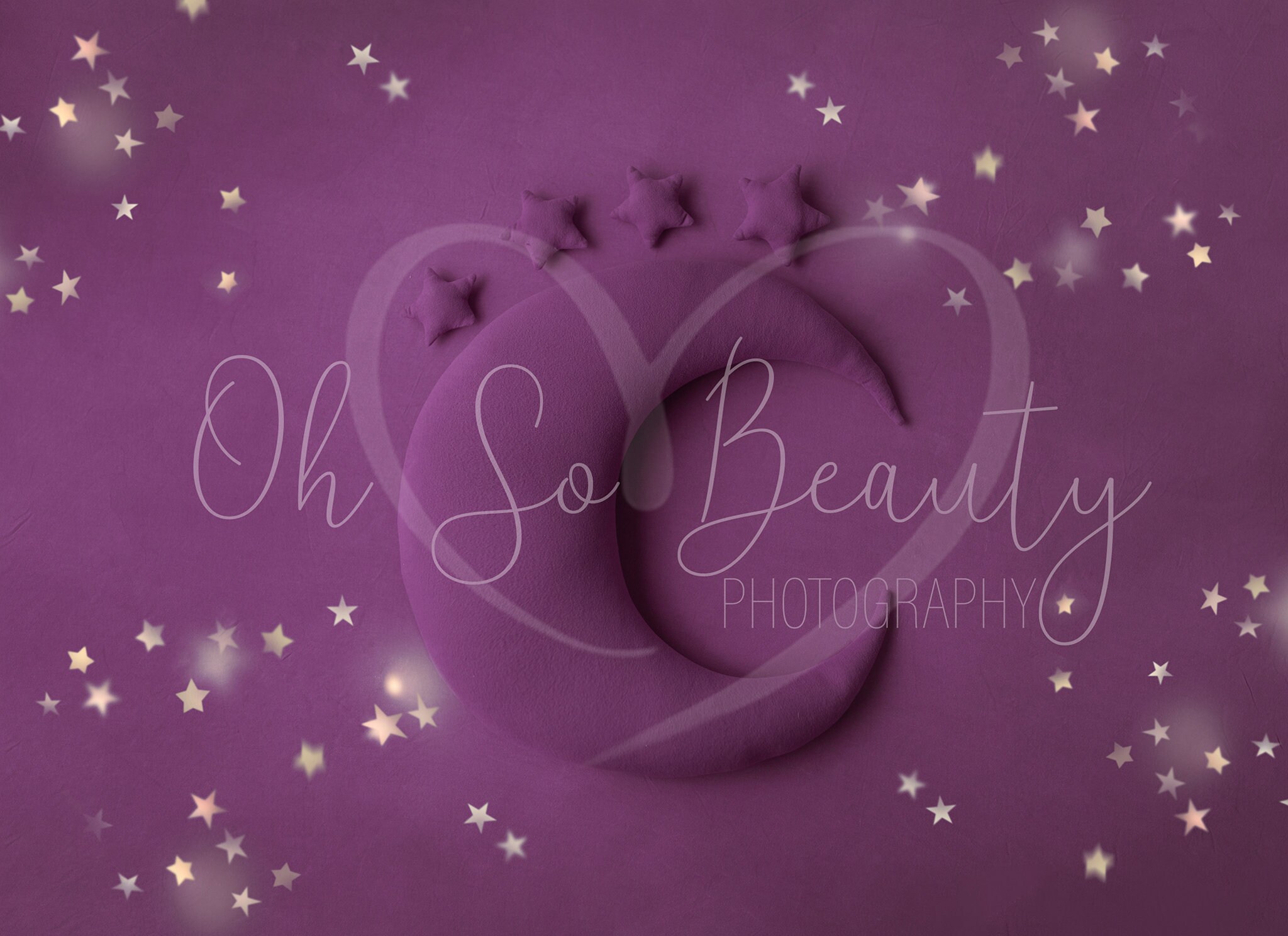 Moon and Stars Digital Backdrop - Etsy