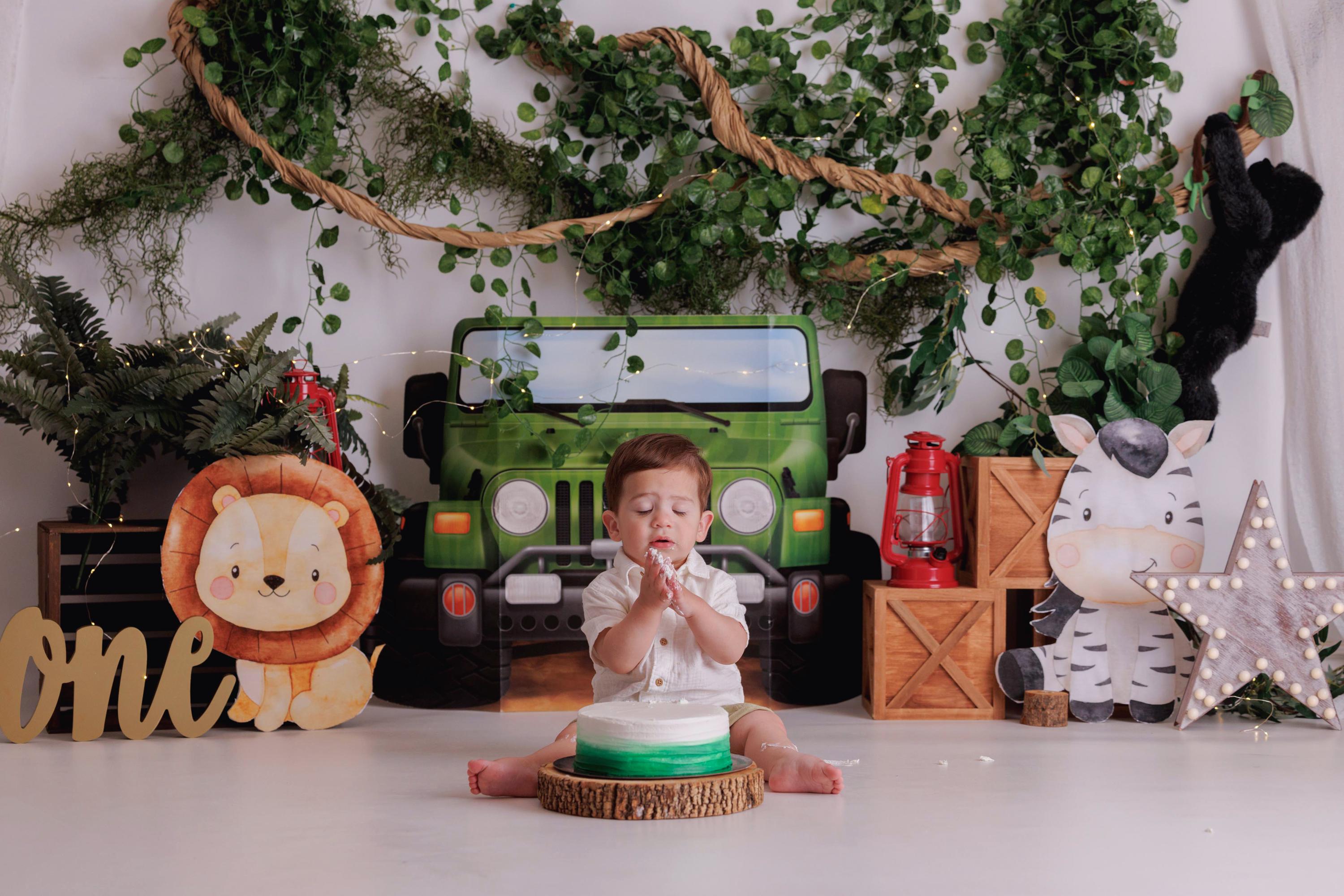 DIGITAL DOWNLOAD: Backdrop, Background, Green & White, Birthday, 1st ...