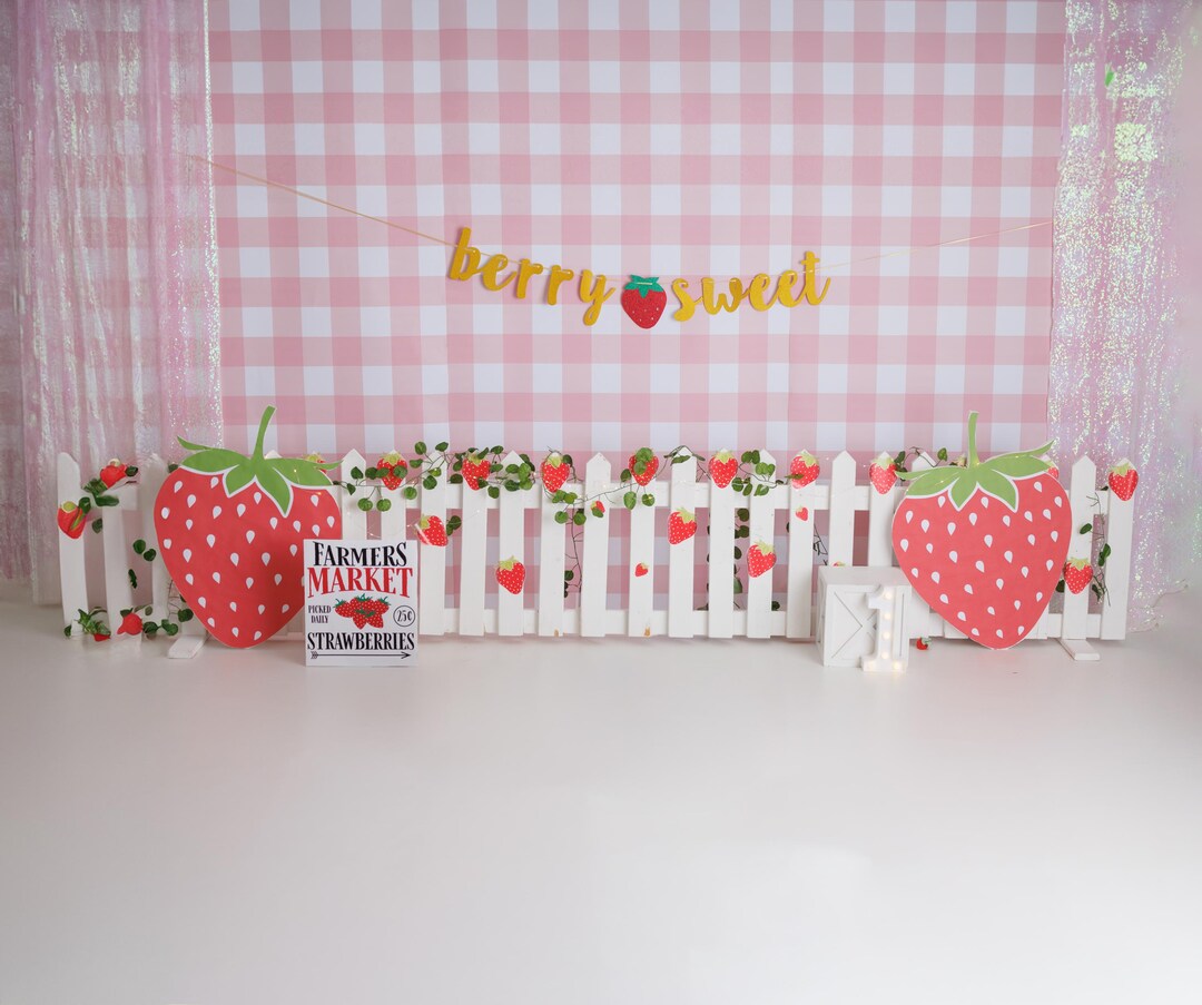 DIGITAL Download:backdrop, Background, Pinks & Red, Birthday, 1st ...