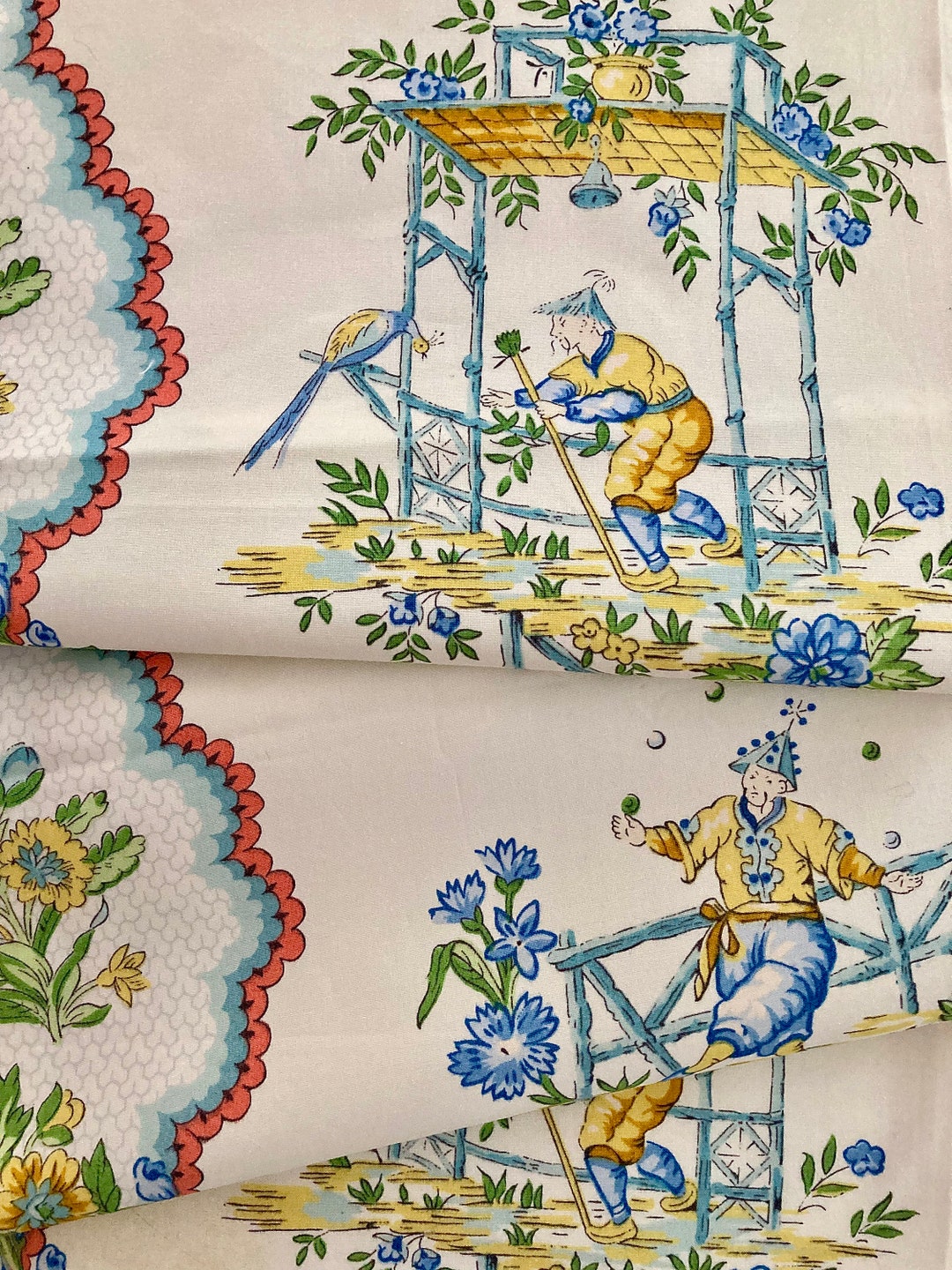 Vintage Stroheim & Romann spring Journey Fabric - Etsy