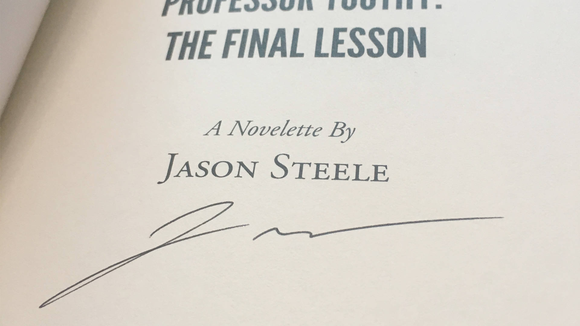 Professor Toothy: the Final Lesson signed - Etsy