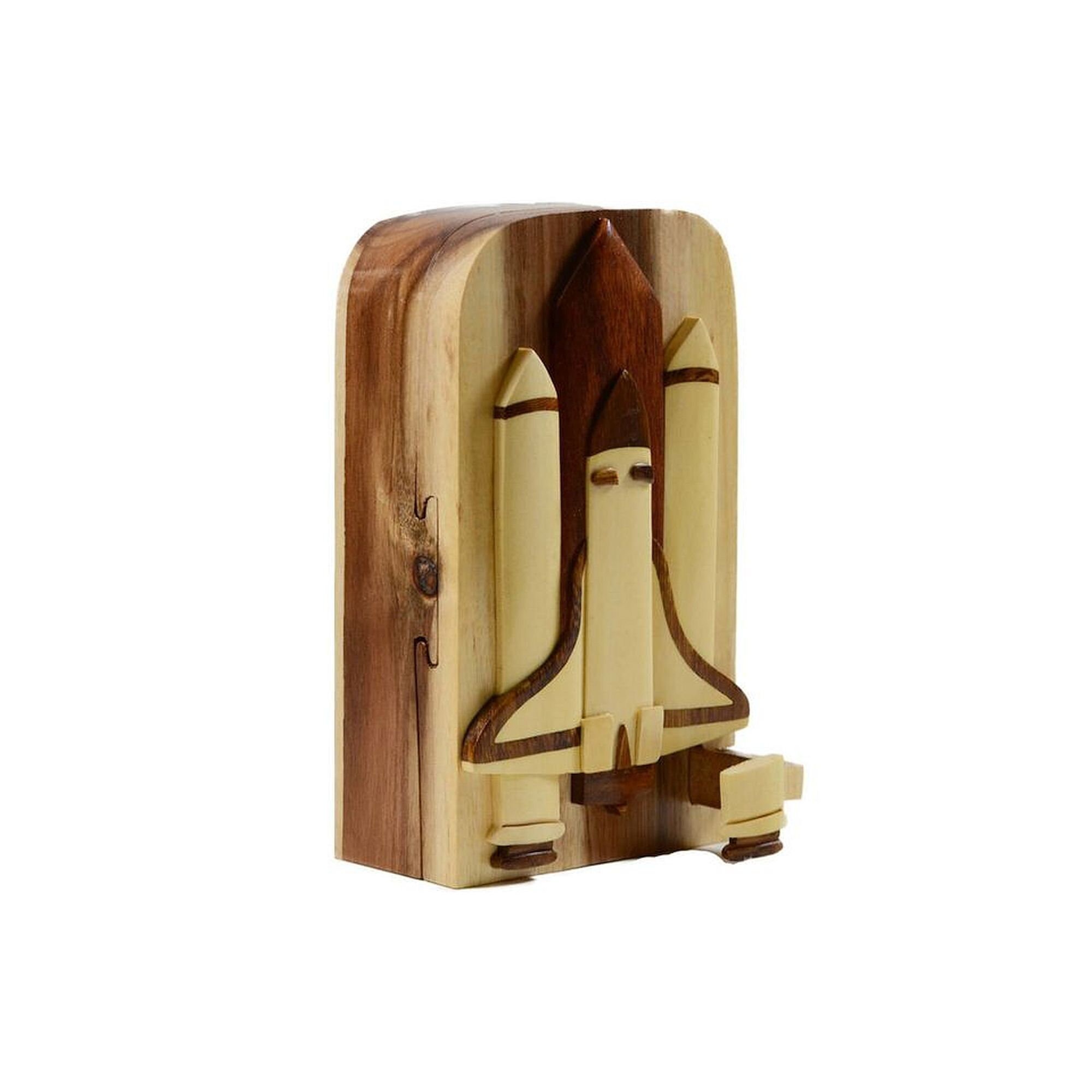 Space Shuttle Carver Dans Hand-carved Wooden Gift Box With a Hidden ...