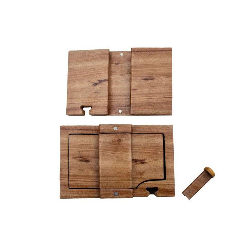 Play Dog Carver Dans Hand-carved Wooden Puzzle Box With Hidden Black ...