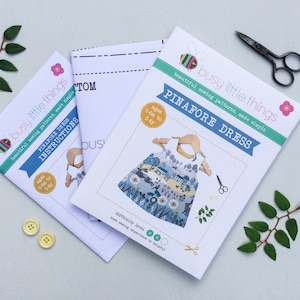 Pinafore Dress Sewing Pattern, Printed Sewing Pattern and Instructions ...