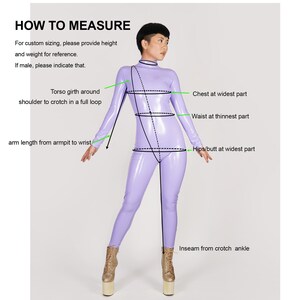 Hot Pink Stretch Vinyl Catsuit PVC PU Faux Latex Leather Scoop Neck ...