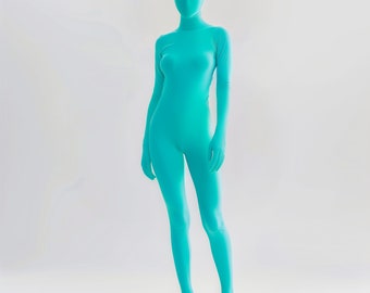 Zentai See-thru Leopard Mesh Full Body Face Cover With Gloves & Feet ...