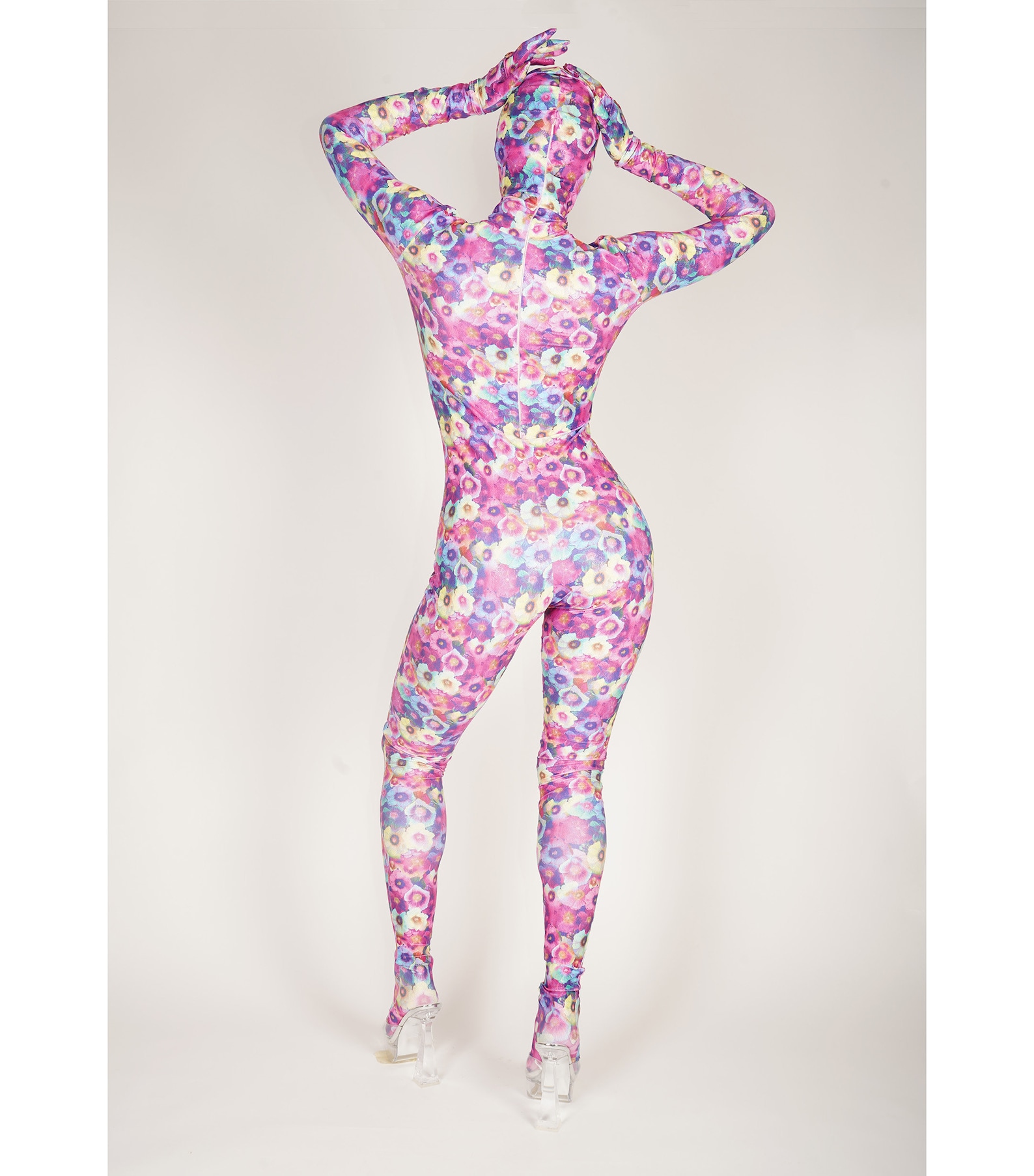 Zentai Full Body Face Cover With Gloves & Feet Spandex Catsuit Custom ...