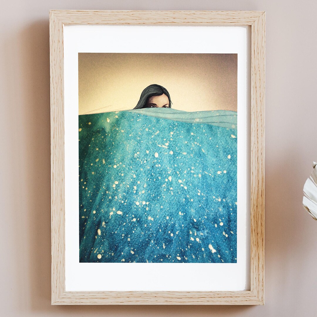 Wild Swimming Art Print: 'rewilding' - Etsy