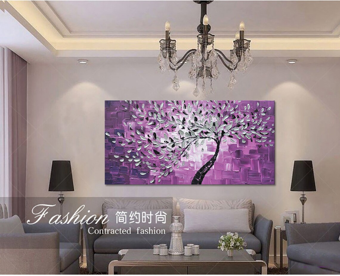 Large Art Hand Painted Living Room Home Decor Wall Art Picture Abstract ...