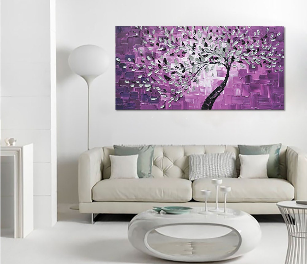 Large Art Hand Painted Living Room Home Decor Wall Art Picture Abstract ...
