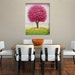 Framed Hand Painted Abstract Pink Flower Tree Painting on - Etsy