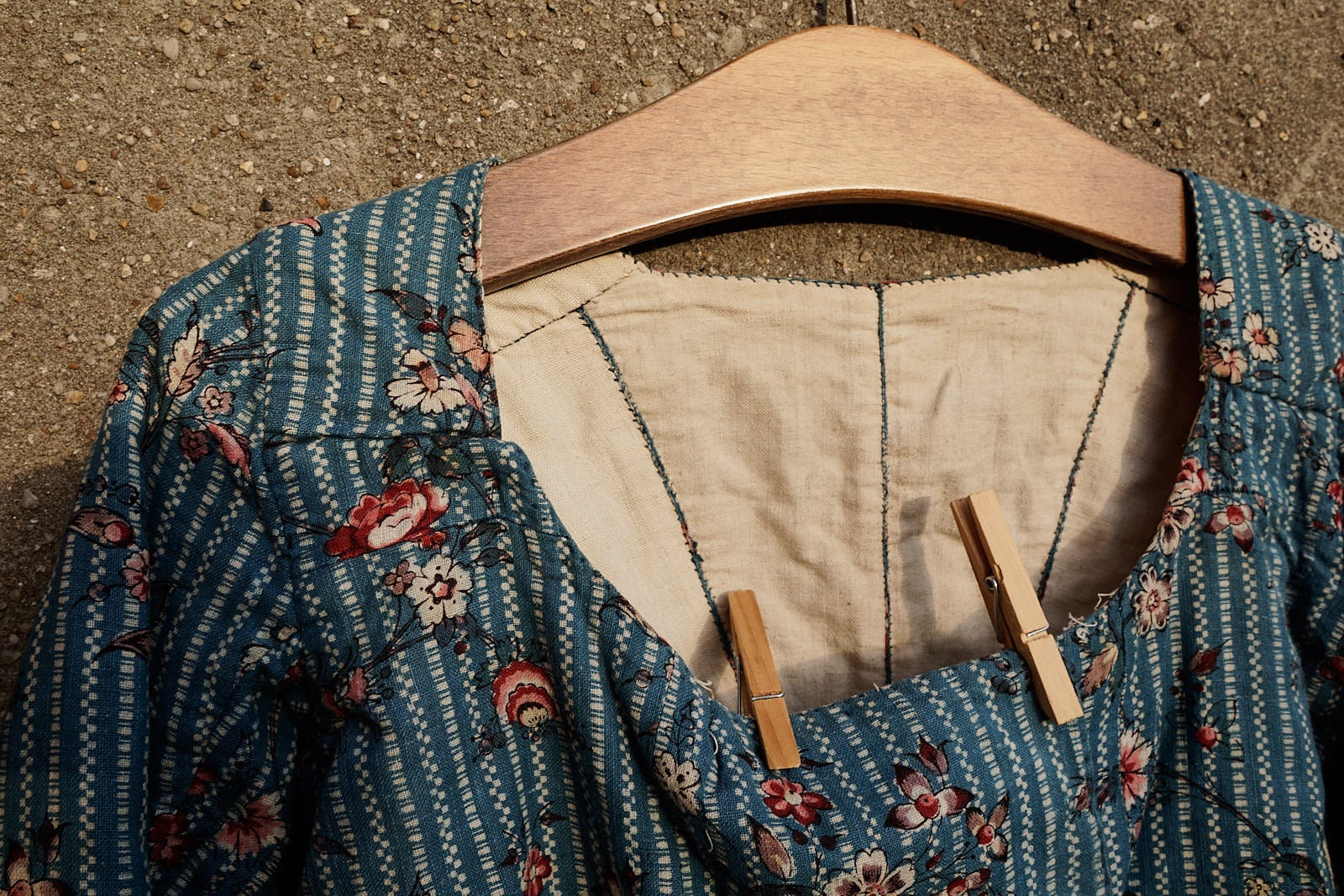 Antique French Caraco 1780s 1700s Indienne Chintz Calico Blouse Bodice ...