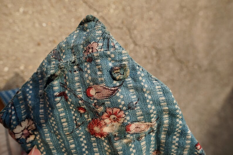 Antique French Caraco 1780s 1700s Indienne Chintz Calico Blouse Bodice ...