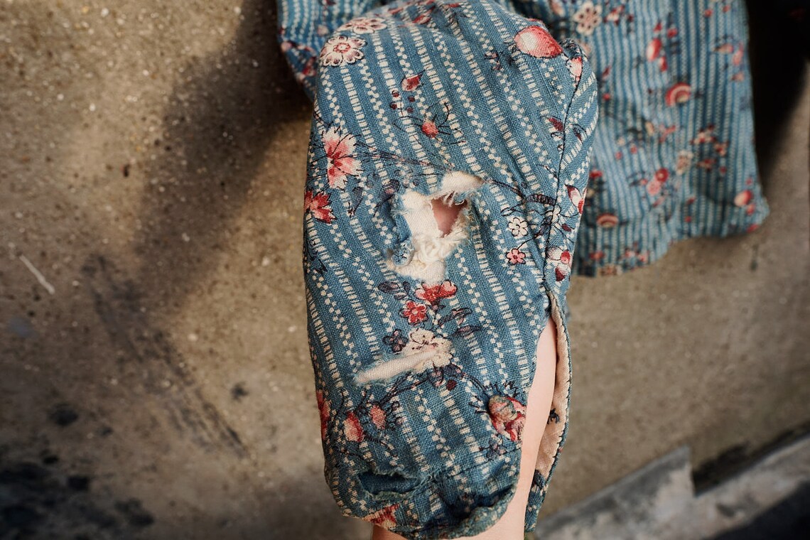 Antique French Caraco 1780s 1700s Indienne Chintz Calico Blouse Bodice ...