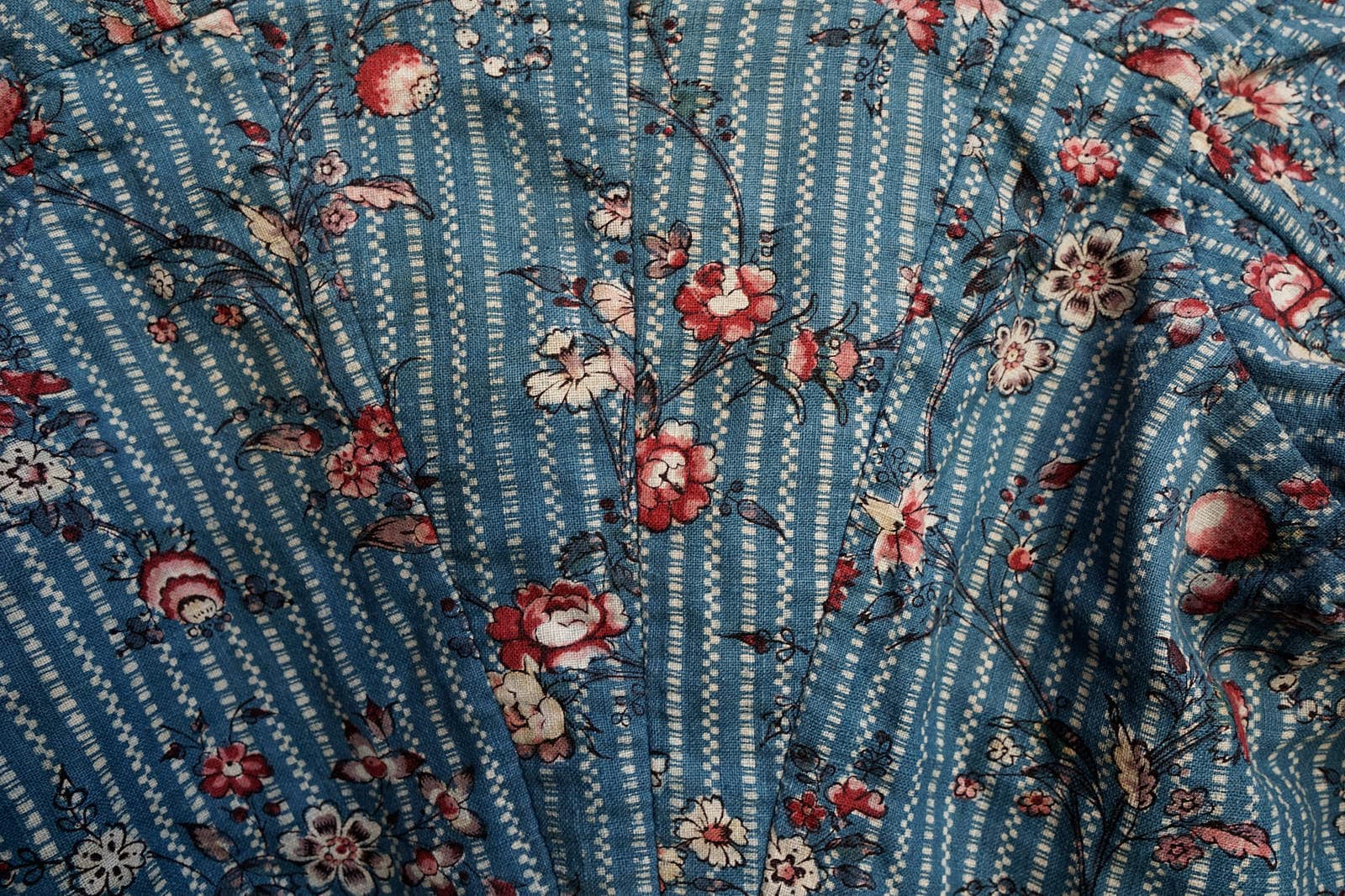 Antique French Caraco 1780s 1700s Indienne Chintz Calico Blouse Bodice ...