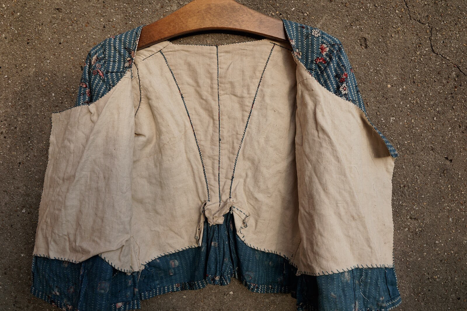 Antique French Caraco 1780s 1700s Indienne Chintz Calico Blouse Bodice ...