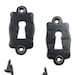 2 Hand Forged Keyhole Covers, Escutcheon Plate, Cabinet Door Metal ...