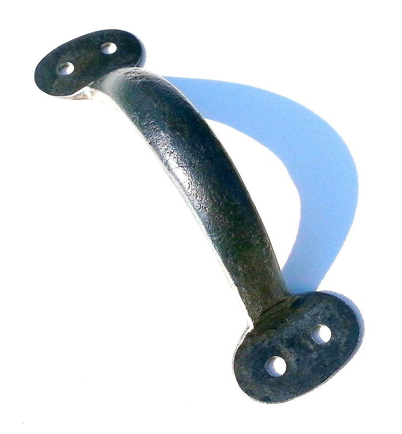 Hand Forged Pull Handle 6/15cm Farmhouse Kitchen Cabinet | Etsy