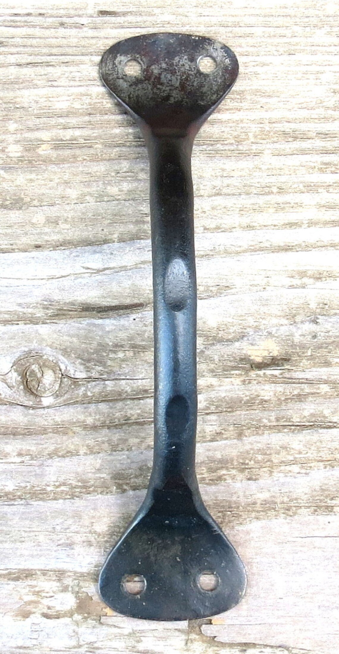 Hand Forged Arch Cabinet Pull Handle 4.7"/12cm Rustic Wrought Iron Bow ...