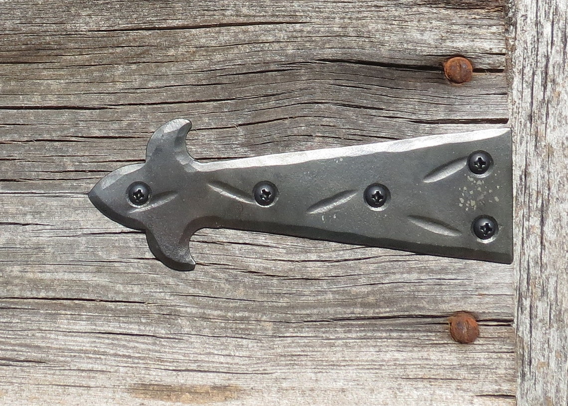 2 False Hinge Fronts 5.5 Forged Iron Door Decoration | Etsy