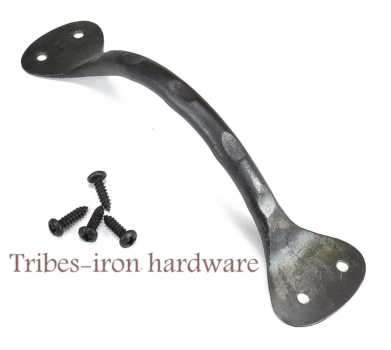 Wrought iron Pull Handle Hand forged 6.2 Metal Arch | Etsy
