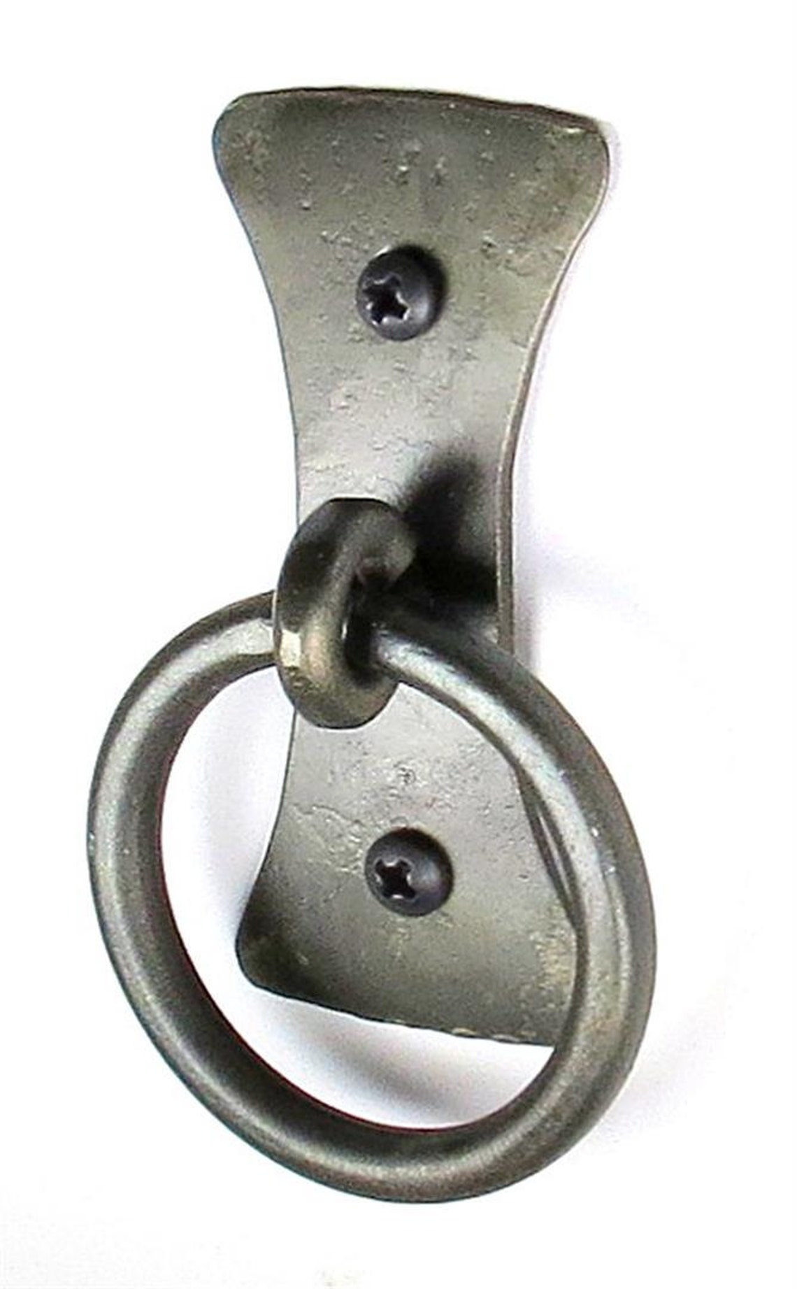 Hand Forged Cabinet Door Ring Pull Handle Wrought Iron - Etsy