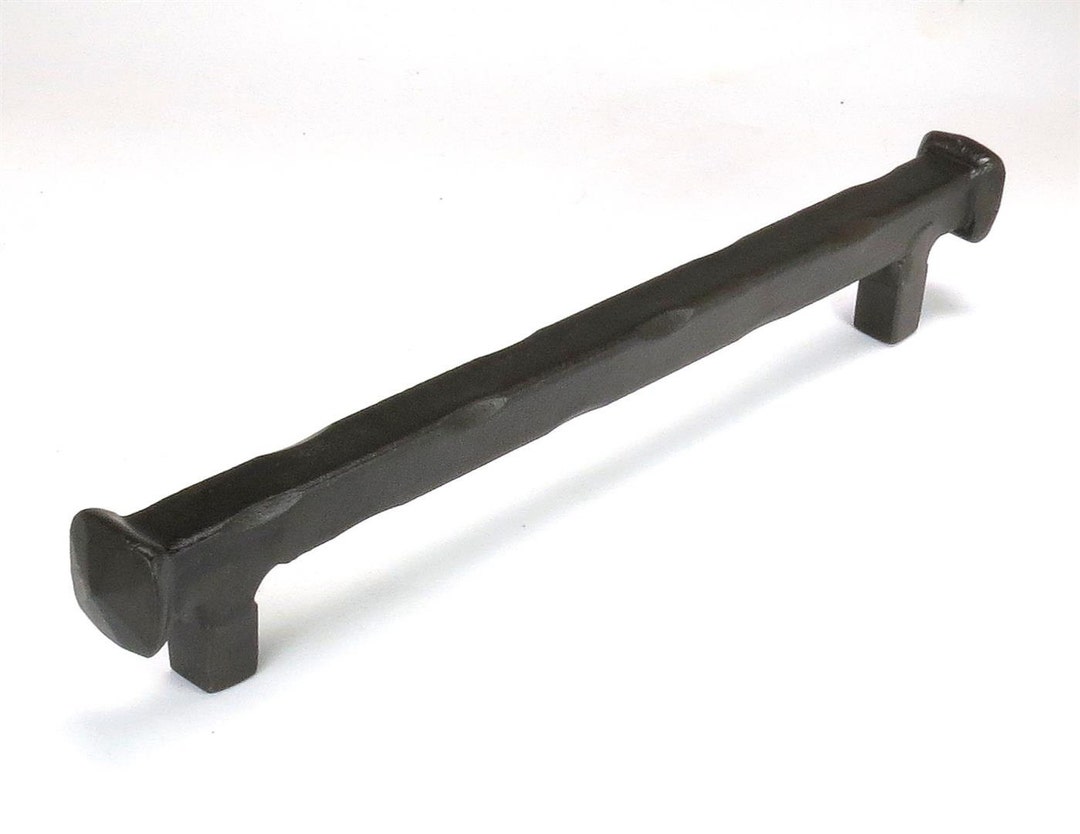 8 Wrought Iron Cabinet Pull Handle SQUARE 160mm Kitchen - Etsy