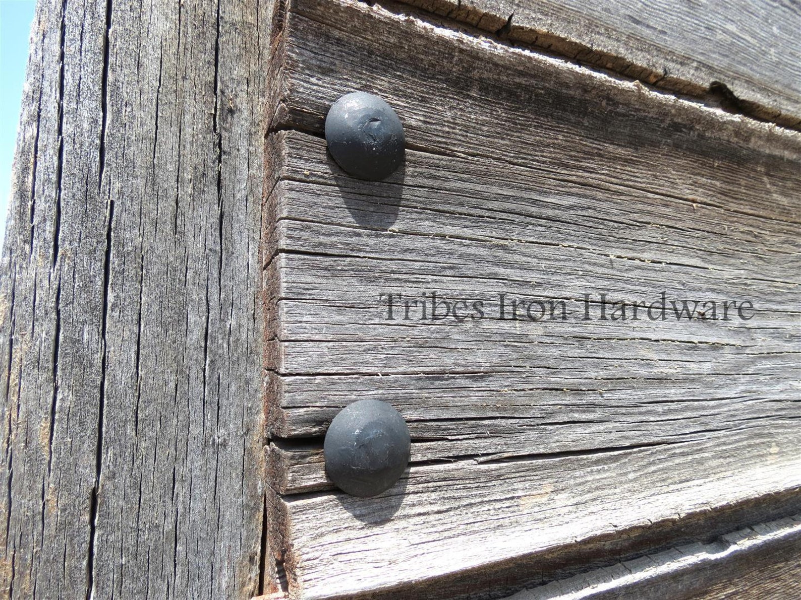 20 Black Clavos, STURDY Round 1" Head Decorative Nails, Wrought Iron ...