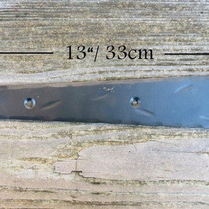 2 False Hinge Fronts, Hand Forged Flat Metal Plate 13" Wrought Iron ...