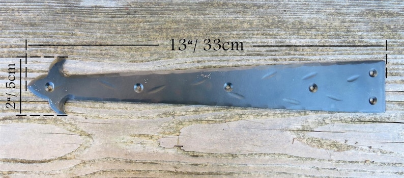 2 False Hinge Fronts Hand Forged Flat Metal Plate 13 - Etsy