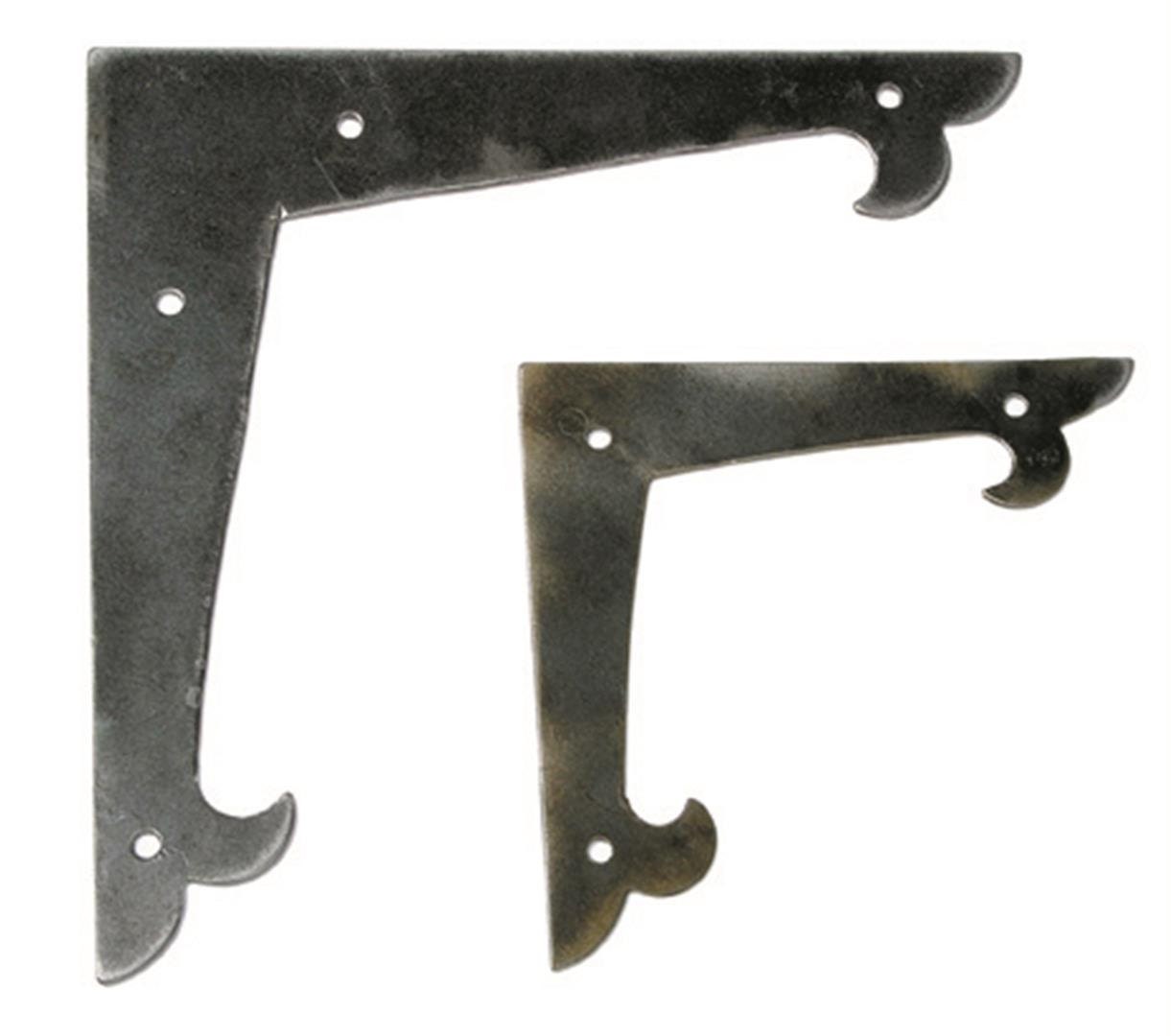 4 Decorative Flat Corner Plates, 6" Door Braces, Metal Bracket Décor ...