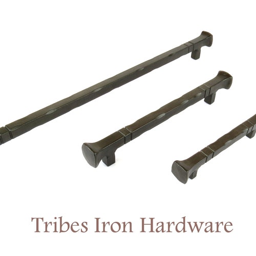 Iron Drawer Pulls Hand Forged Cabinet Pull Handles Farmhouse - Etsy