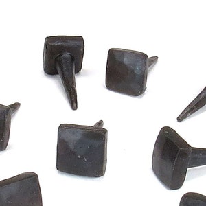 20 Square Head Nails, Lot of Small Decor Wrought Iron Clavos, Wood ...