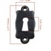 2 Hand Forged Keyhole Covers, Escutcheon Plate, Cabinet Door Metal ...