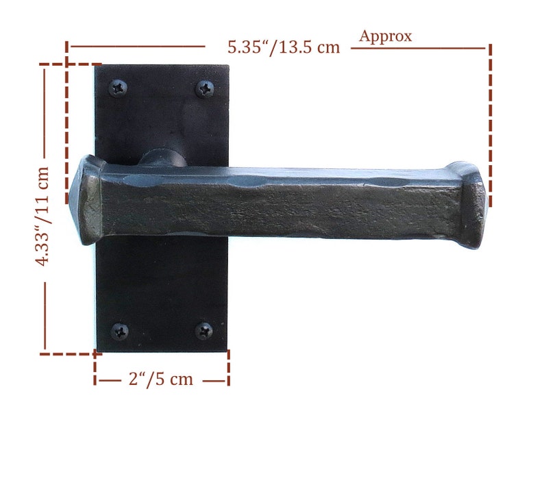 Lever Door Handles Pair Set, Front Entry Interior & Barn Door ...