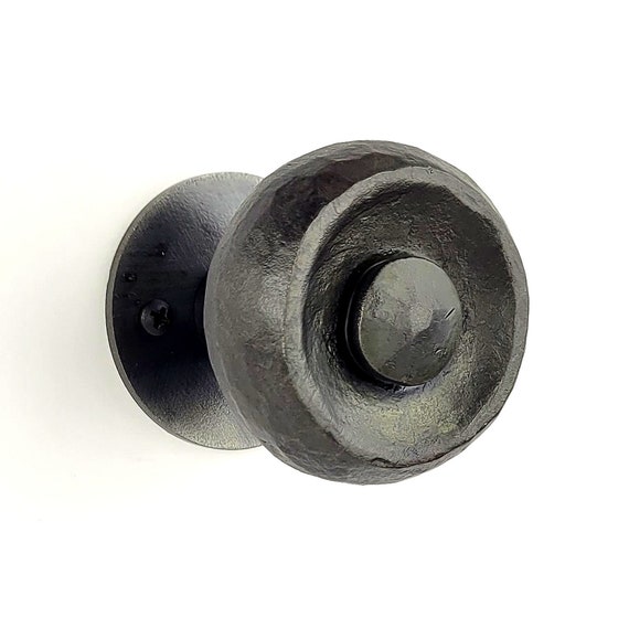 Round Door Knobs PAIR Set Lever Door Passage Handles Architectural Entry Interior Door Knobs Blacksmith Hand Forged Rustic Wrought Iron Etsy Ireland