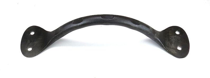 Wrought Iron Pull Handle, Hand Forged 6.2" Rustic Arch Cabinet Drawer ...