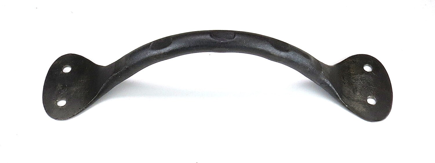 Wrought Iron Pull Handle, Hand Forged 6.2" Rustic Arch Cabinet Drawer ...