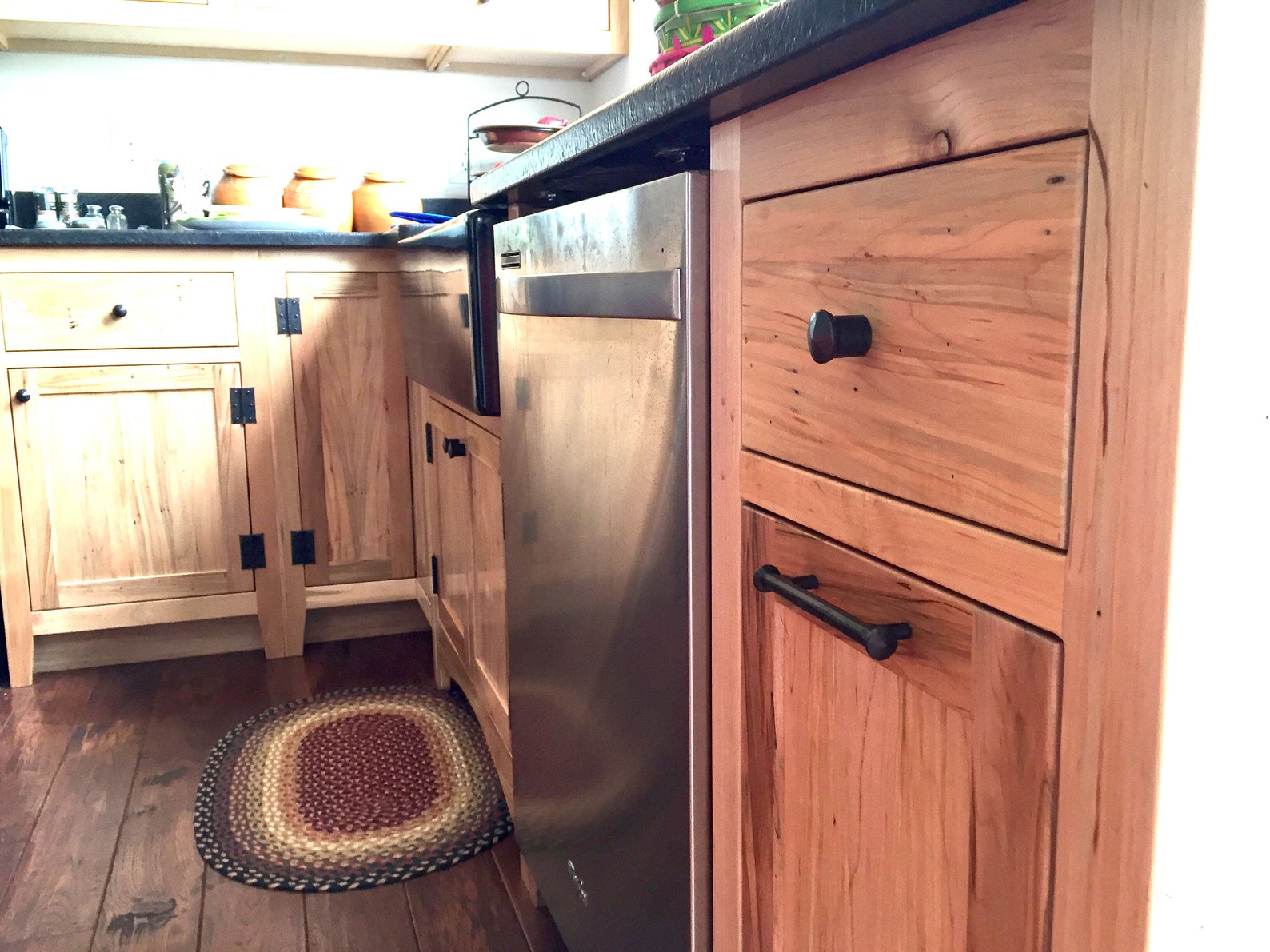 Wrought Iron Drawer Pull Hand Forged Kitchen Cabinet Pull - Etsy