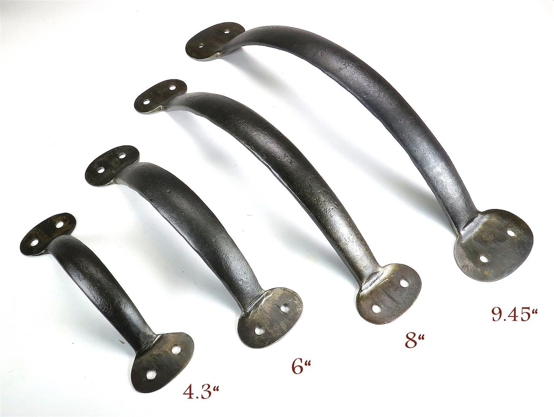 Forged Cabinet Pulls, Wrought Iron Drawer Pulls, Farmhouse Kitchen ...