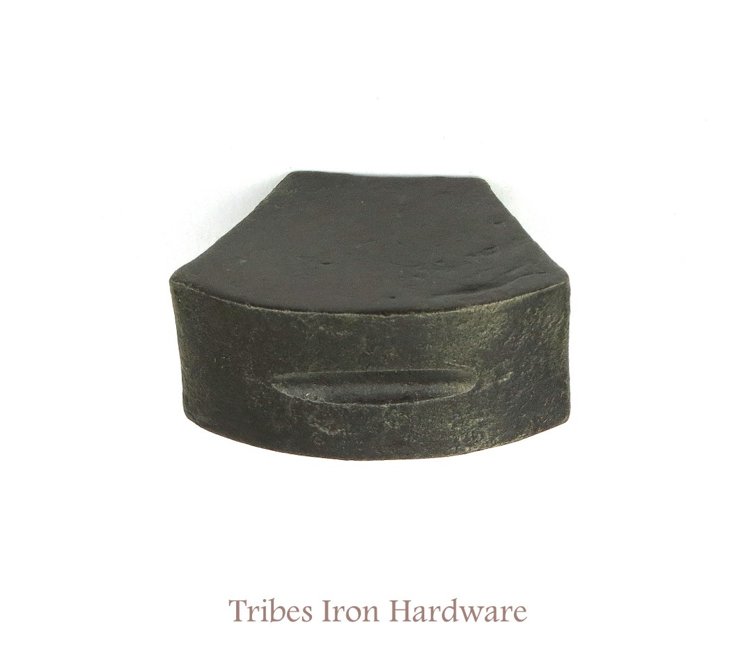 Hand Forged Cabinet Knob With Hammered Groove, Chest Drawer, Kitchen ...