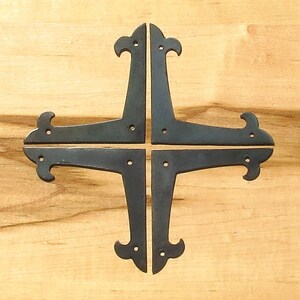4 Flat Decorative Corner Plates, 4" Door Braces, Metal Bracket Décor ...