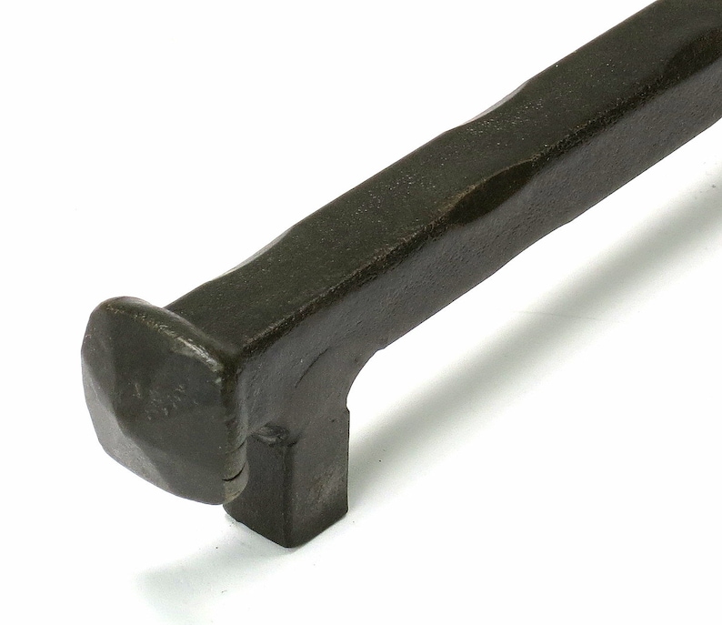 Hand Forged Cabinet Pull Handle SQUARE Wrought Iron Kitchen - Etsy