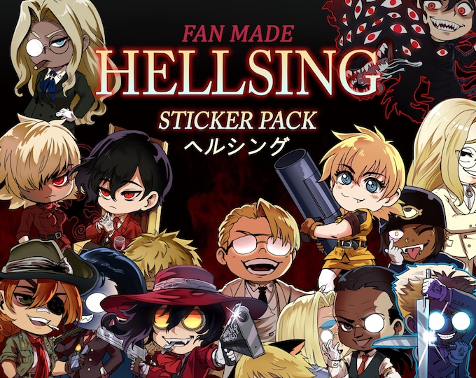 5 Piece Hellsing Schrödinger's Cat Vinyl Sticker - Etsy