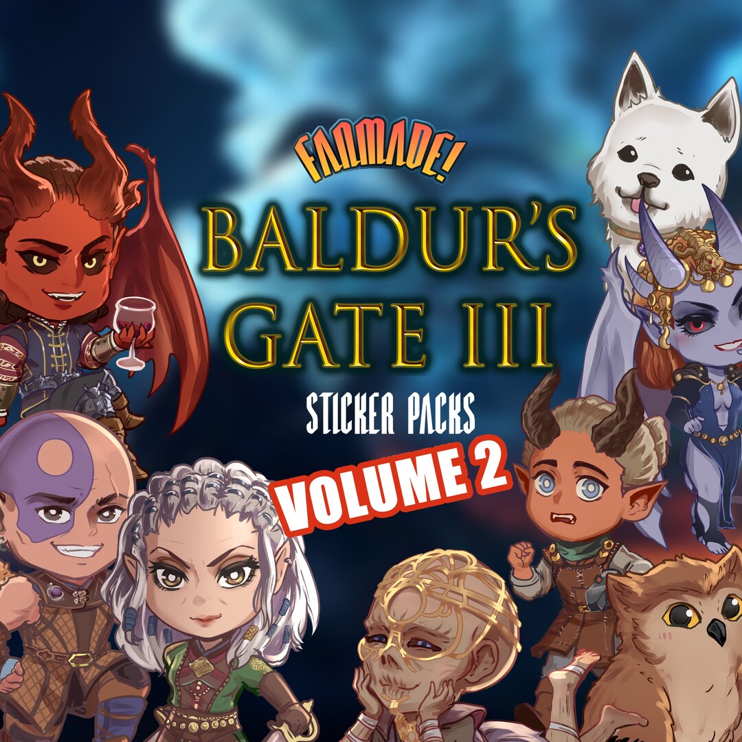 INSTOCK Fanmade BG3 VOL 2 Sticker Pack! - Etsy