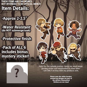 BIOHAZARD 4 FANMADE Mini Sticker Pack! バイオハザード 4 ・ミニーステッカーパック - Etsy