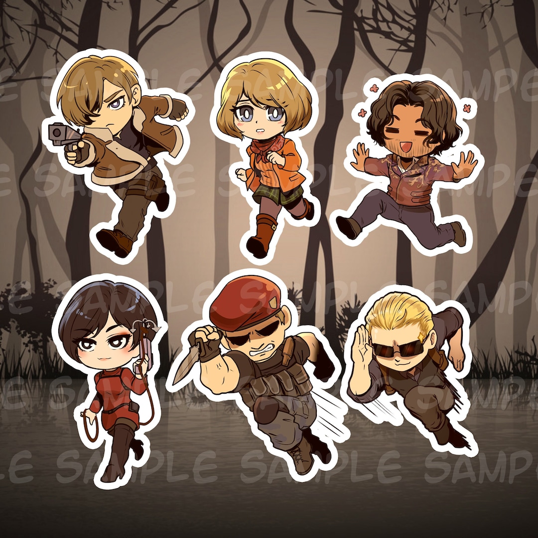 BIOHAZARD 4 FANMADE Mini Sticker Pack! バイオハザード 4 ・ミニーステッカーパック - Etsy