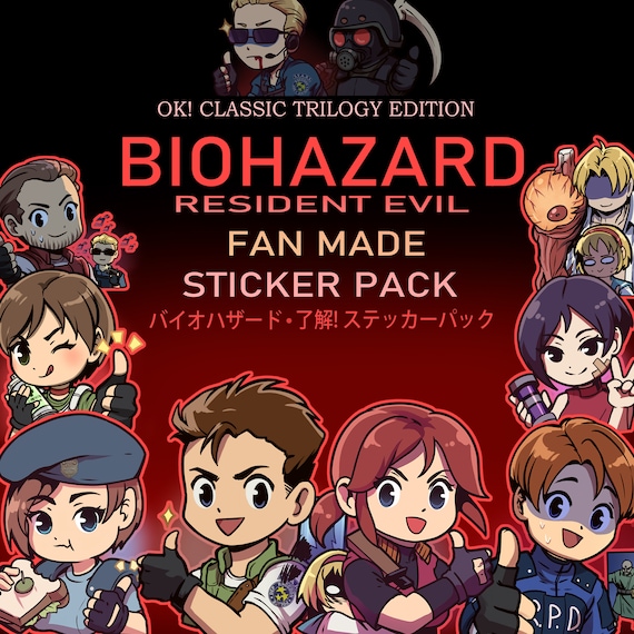 BIOHAZARD Classic OK Sticker Pack バイオハザード了解ステッカーパック - Etsy